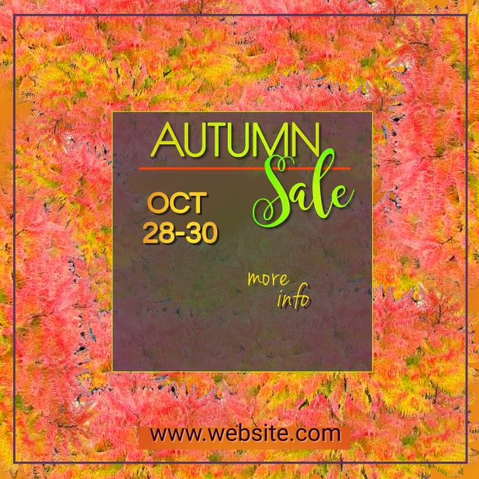 Autumn Video Ad Template | PosterMyWall