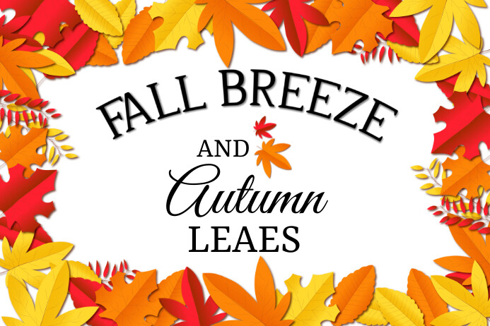 Autumn Welcome Sign Template | PosterMyWall