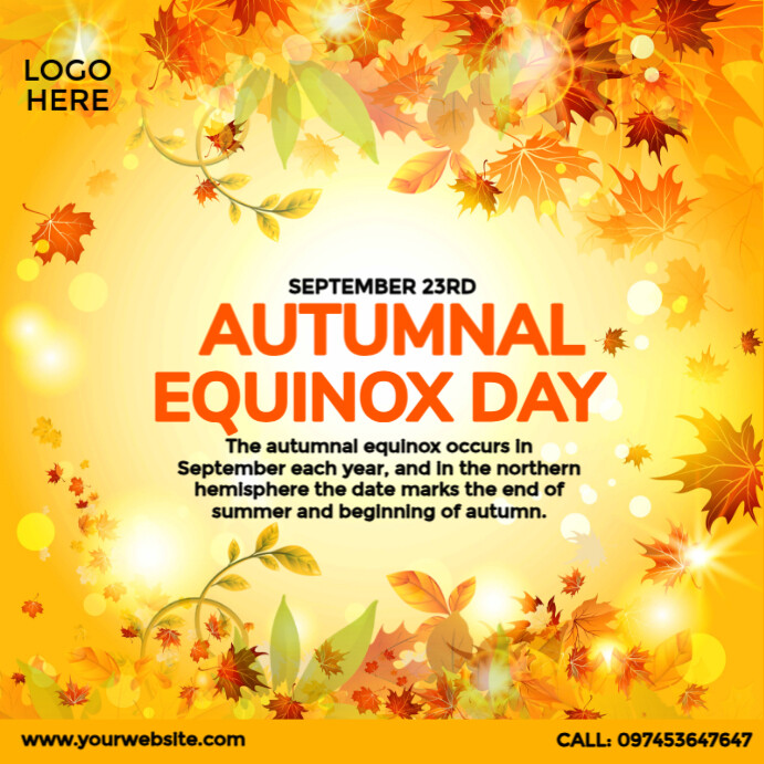 Autumnal Equinox Day Template | PosterMyWall