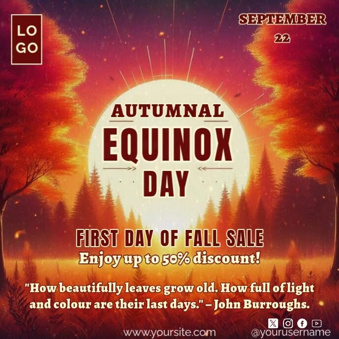Copy of Autumnal Equinox Day | PosterMyWall
