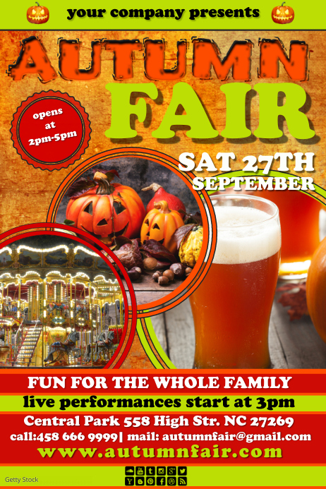 autumnfair9 Template | PosterMyWall