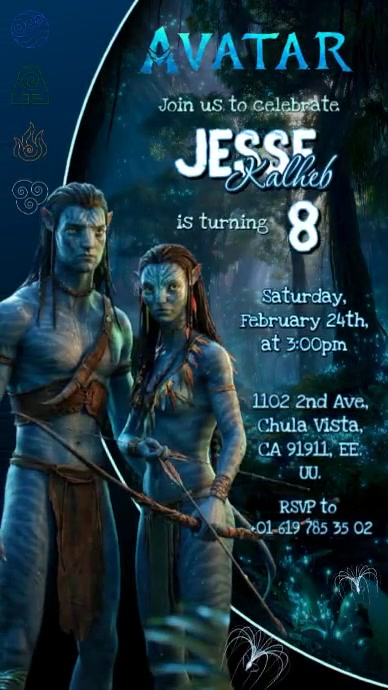 Plantilla de Avatar invitation | PosterMyWall