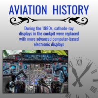 Aviation History Fun Facts Social Post Template | PosterMyWall