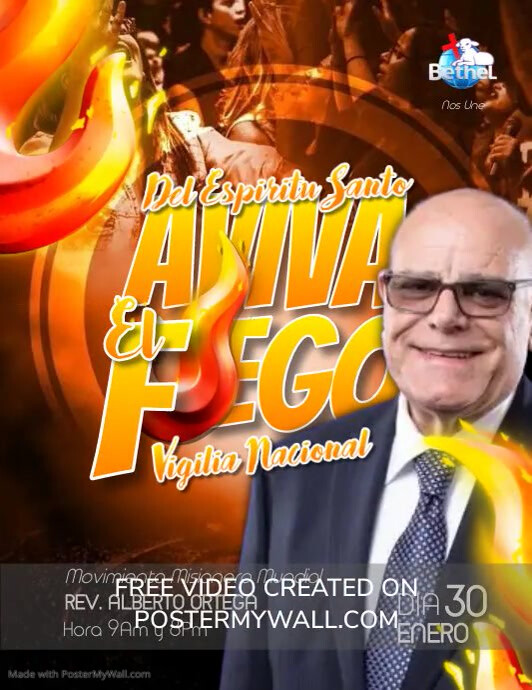 Aviva el Fuego del Espíritu Santo | PosterMyWall