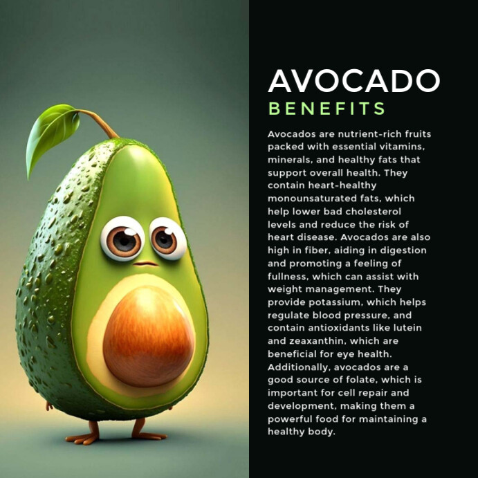 Copy of Avocado | PosterMyWall