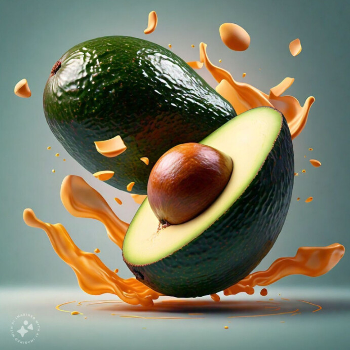 Avocado Fruit Background Templat | PosterMyWall