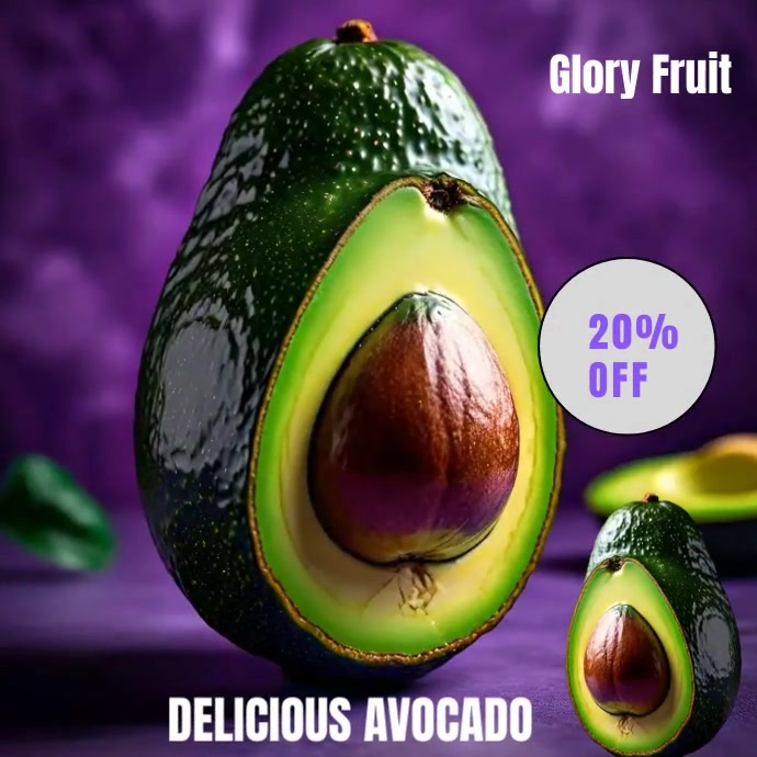 Modèle Avocado peer | PosterMyWall