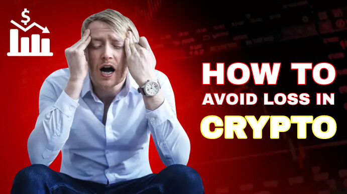 avoid loss in crypto youtube thumbnail Template | PosterMyWall
