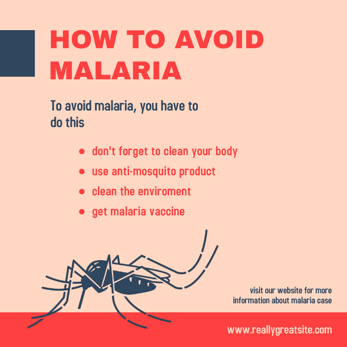 Copy of Avoid Malaria World Malaria Day IG Post | PosterMyWall