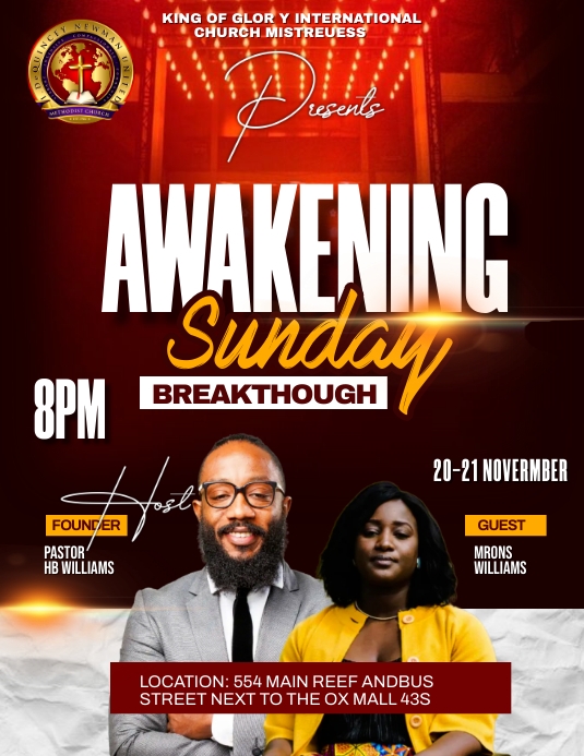 awakening sunday Template | PosterMyWall