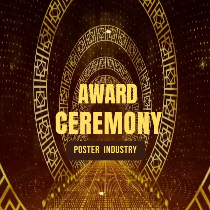 Modèle Award ceremony intro video design template | PosterMyWall