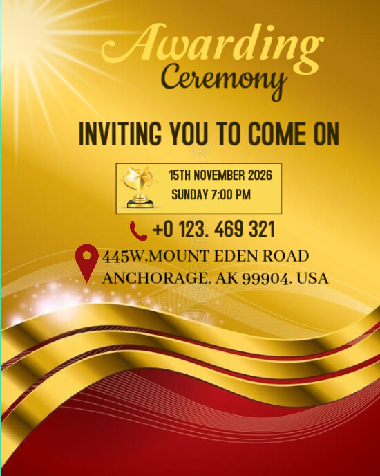 Copy of Award ceremony template design | PosterMyWall