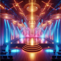Stage lighting background Template | PosterMyWall