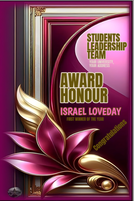 Award honour template design | PosterMyWall