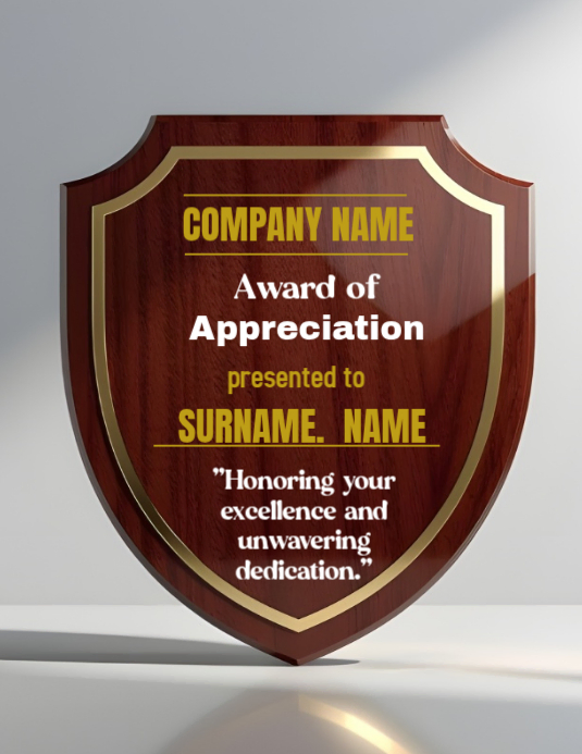 Award mock-up Template | PosterMyWall