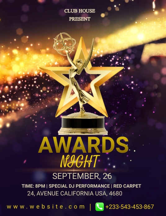 Copy of Award night event flyer | PosterMyWall