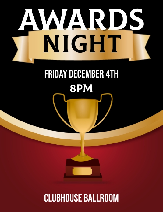 Award Night Flyer Template | PosterMyWall