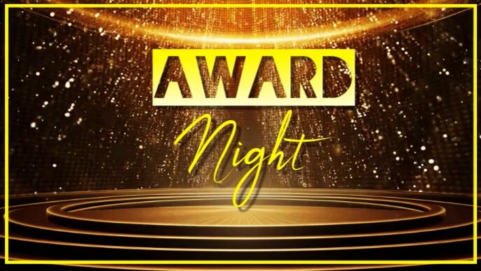 Copy of Award night Golden show vedio | PosterMyWall