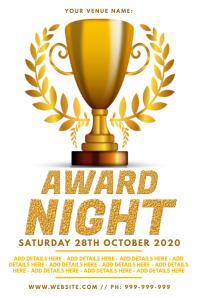 Award Night Poster Template | PosterMyWall