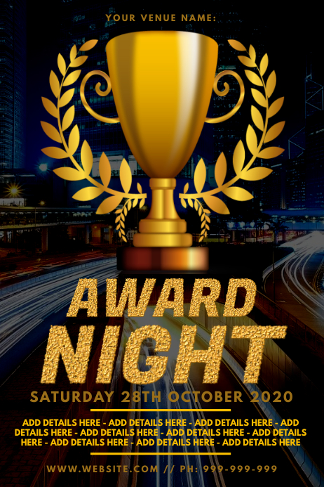 Copy of Award Night Poster | PosterMyWall