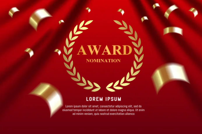 Plantilla de Awarding Nomination Flyer | PosterMyWall