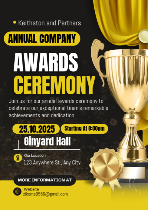 Copy of Awards ceremony | PosterMyWall