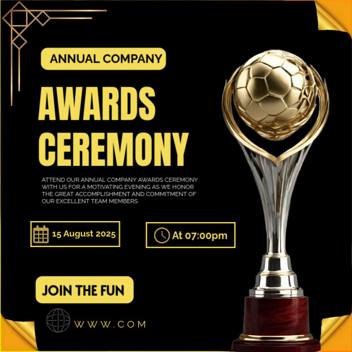 Copy of awards ceremony | PosterMyWall