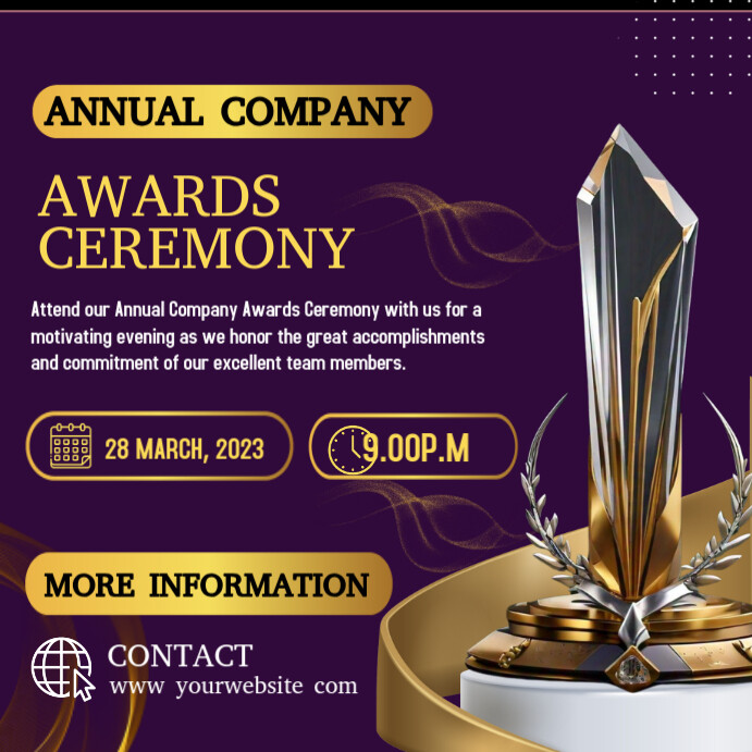 Awards Ceremony flyer Template | PosterMyWall