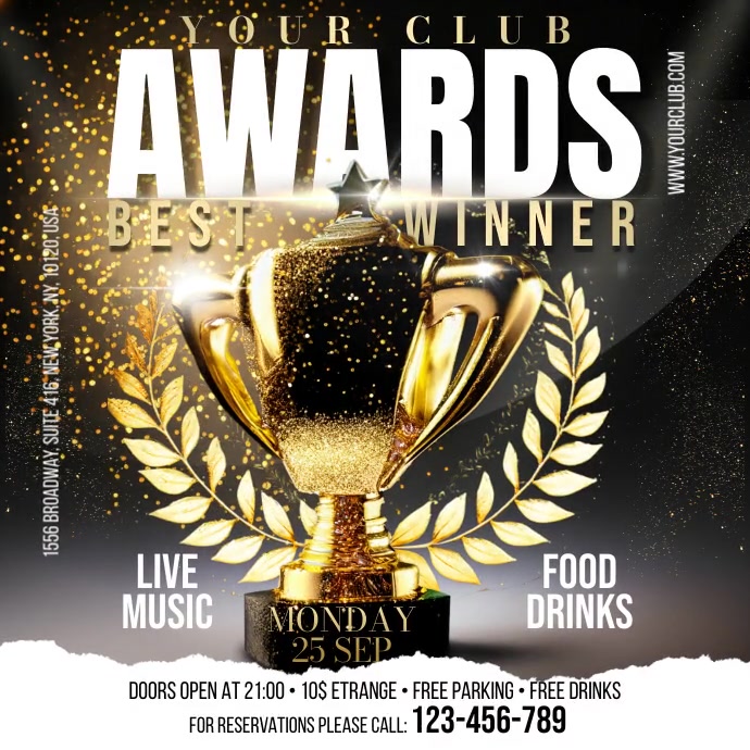 Awards Template | PosterMyWall