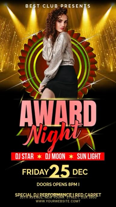Copy of Awards Night Instagram Reel Template | PosterMyWall