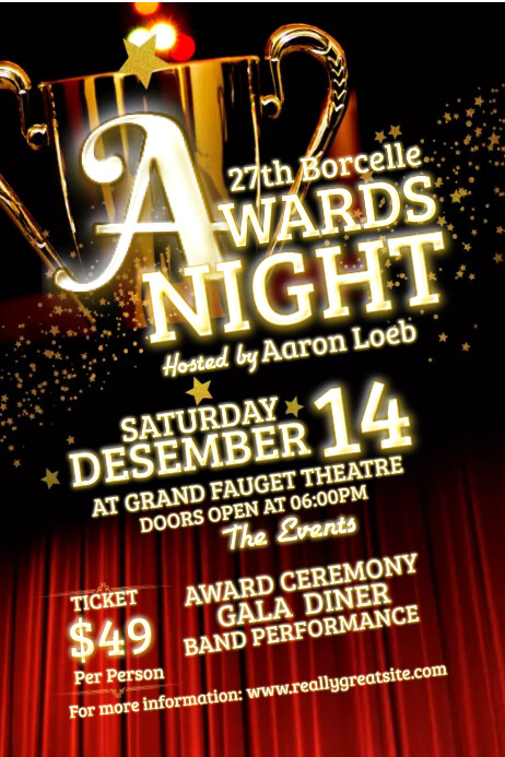 Copy of Awards Night Poster | PosterMyWall
