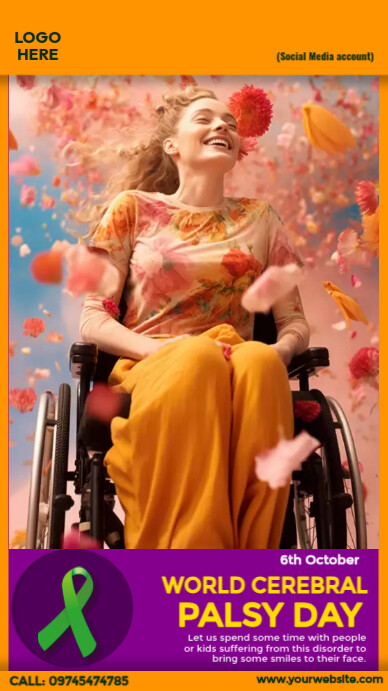 Modèle World Cerebral Palsy Day Awareness Template | PosterMyWall