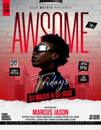AWSOME FRIDAYS Template | PosterMyWall