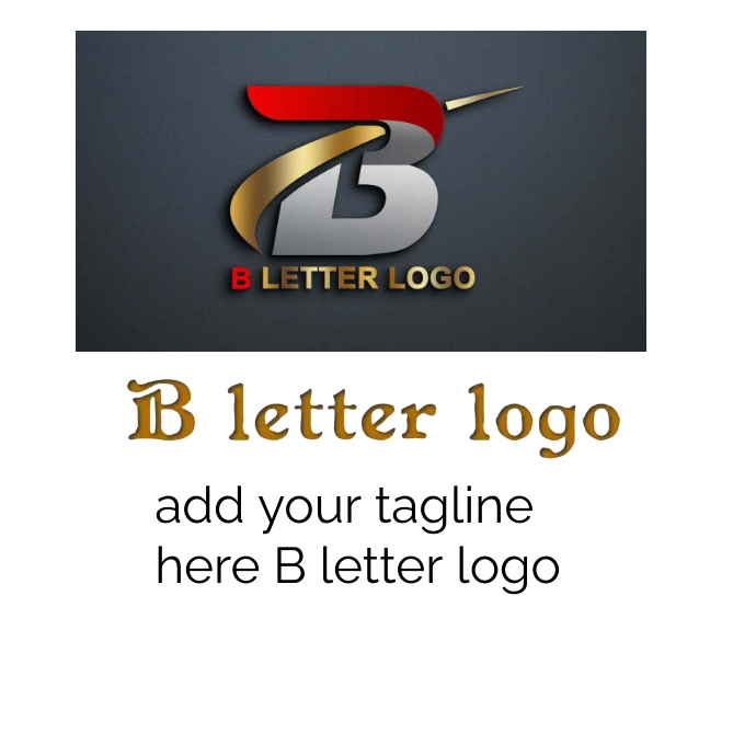 B letter logo Template | PosterMyWall