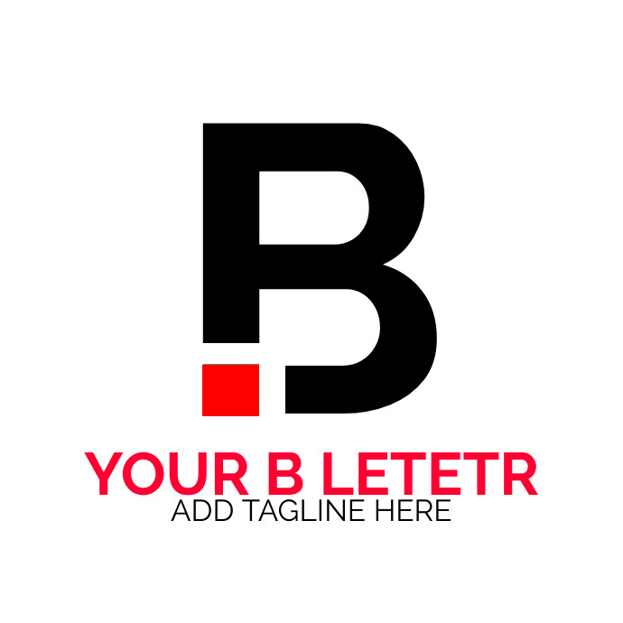 Modèle B letter logo design | PosterMyWall