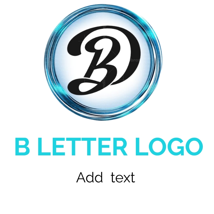 B LETTER LOGO Template | PosterMyWall