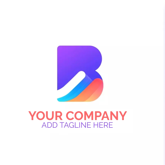 Copy of B Logo Design | Letter logo design | PosterMyWall