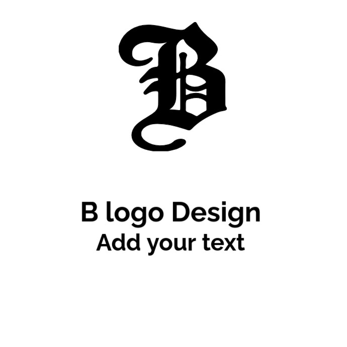 B logo Template | PosterMyWall