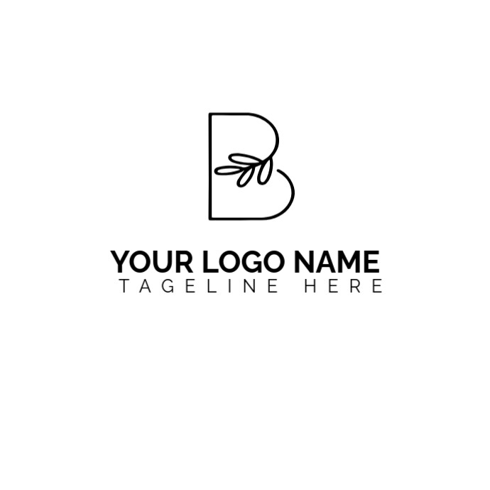 B LOGO DESIGN Template | PosterMyWall