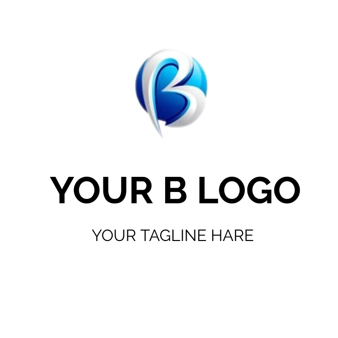 B LOGO Template | PosterMyWall