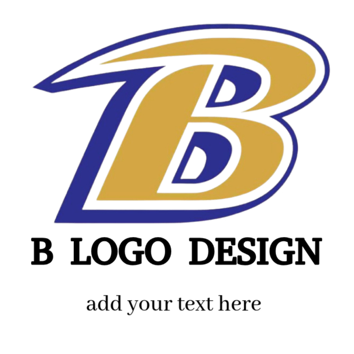 B LOGO DESIGN Template | PosterMyWall