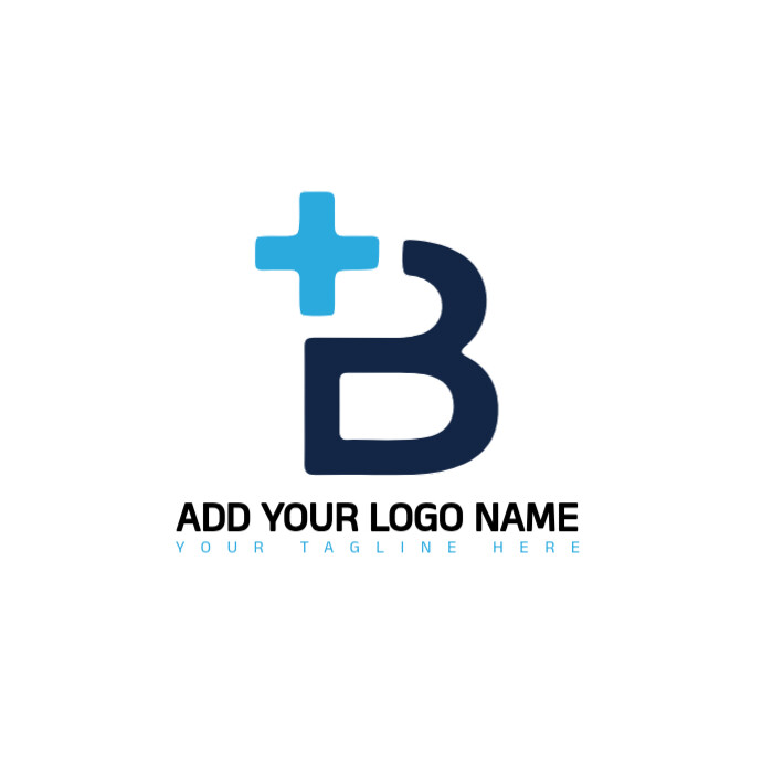 Plantilla de B Medical Logo/cross Icon Combination/initial Letter B ...
