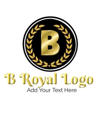 A golden color logo design template | PosterMyWall