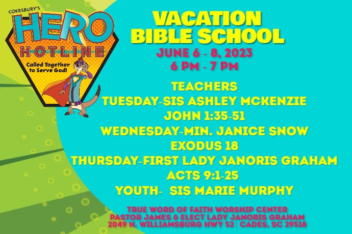 VBS HERO HOTLINE (1) | PosterMyWall