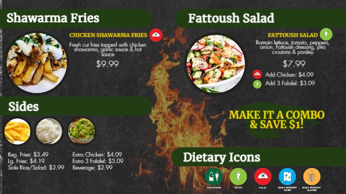 Copy of Shawarma Hub Screen Two | PosterMyWall