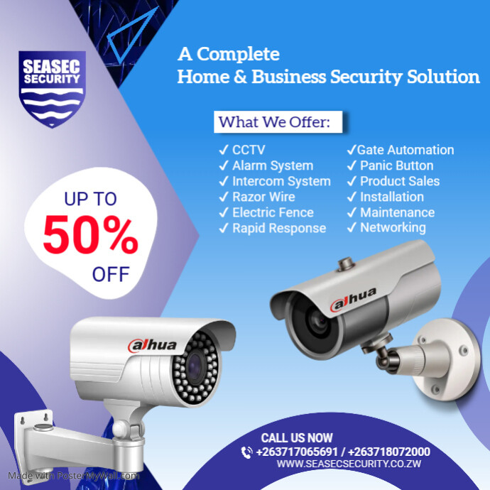 cctv Camera instragram post | PosterMyWall