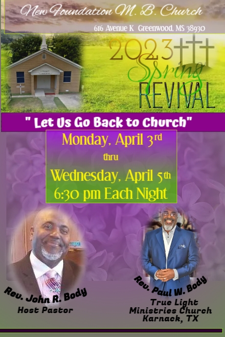 Copy of Copy of Spring Forth Revival Flyer Template (1) | PosterMyWall