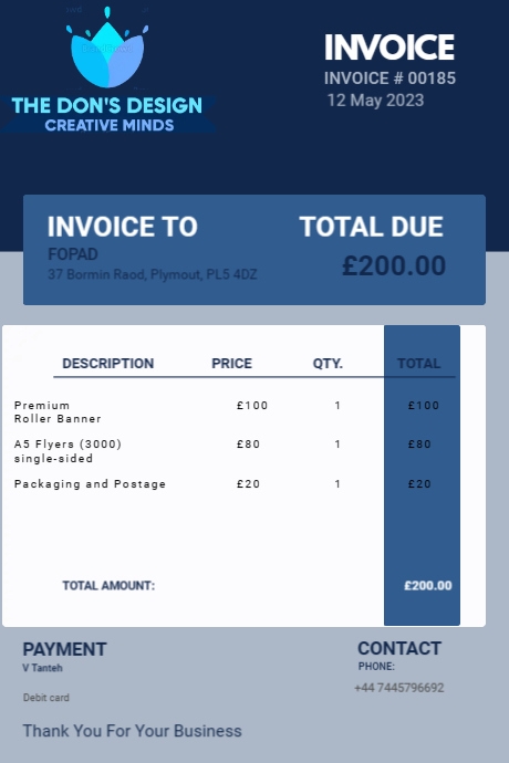 Green Work Digital Invoice Design (1) | PosterMyWall