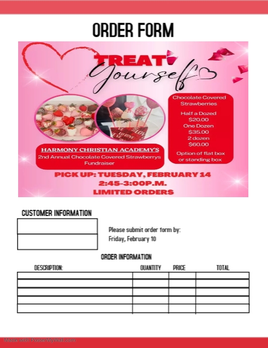 Copy of business order form template | PosterMyWall