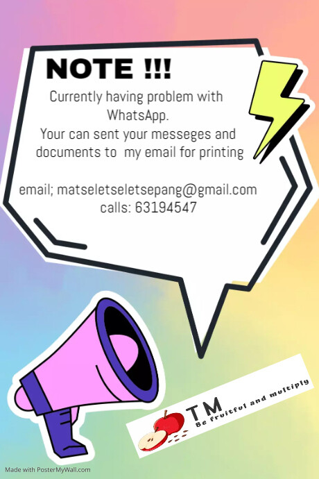 Important Note !!!! | PosterMyWall